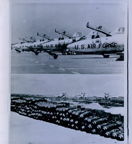 1965 Bien Hoa Air Base Bombs Stacked Wire Photo | eBay