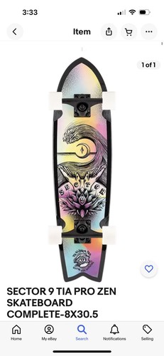 SECTOR 9 TIA PRO ZEN SKATEBOARD COMPLETE-8X30.5 | eBay
