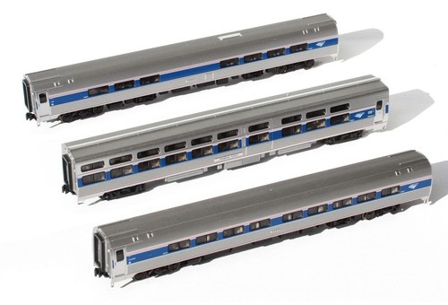 Kato 106-6286 N Scale Amfleet Viewliner Intercity Express Phase VI 3 ...