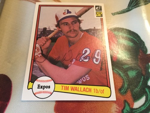 1982 Topps Tim Wallach Autographed Baseball Card Expos RC | eBay