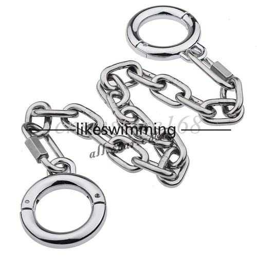 Stainless Steel Locking Thumb Toes Cuffs Bandage Chain Shackles ...