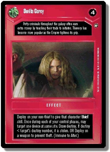 SWCCG: Swilla Corey [Ungraded] A New Hope Star Wars CCG Decipher | eBay