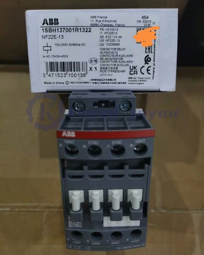 New 1pc ABB NF22E-13 100-250V50/60HZ-DC Contactor Relay 1SBH137001R1322 ...