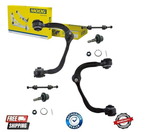 NEW MOOG Front Control Arms Ball Joints & Sway Bar End Links Kit for ...