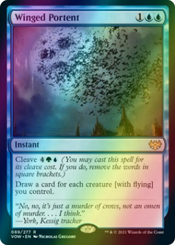 Winged Portent Foil : Crimson Vow - MTG - NM | eBay