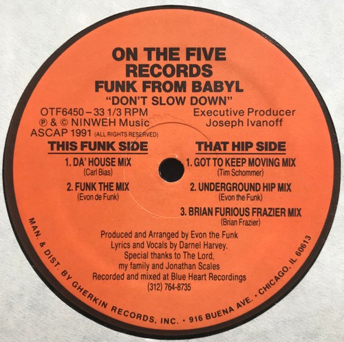 Funk From Babyl - Don't Slow Down, 12", (Vinyl) | eBay
