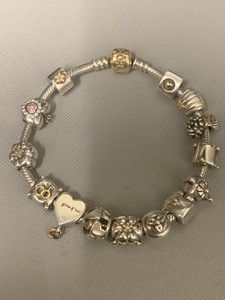 14ct Gold Pandora Bracelet for sale | eBay