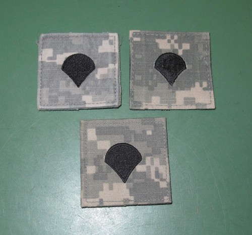 Lot of 3 US Army ACU Camo Specialist Rank Insignia Combat Uniform ...