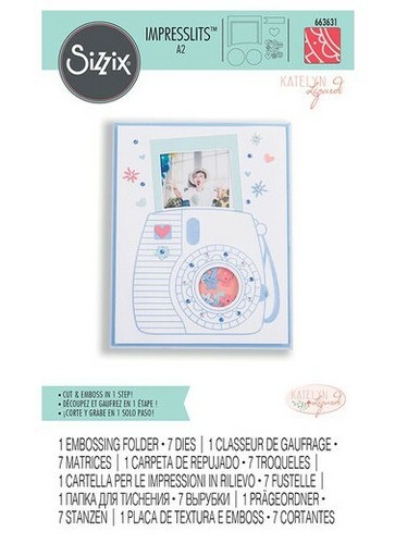 Sizzix A2 Impresslits Instant Camera #663631 Cut and Emboss | eBay