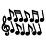 Mini Musical Notes Silhouette Cutouts 10 Pack 5.5" to 10" Paper Music ...