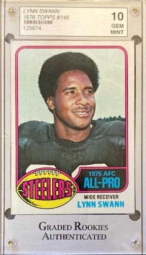 1976 TOPPS #140 LYNN SWANN GRA 10 Gem Mint Steelers HOF | eBay