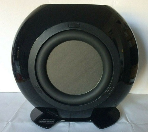 KEF HTB2SE-W Active Subwoofer *NEW AMPLIFIER* Gloss Black 12 MONTH ...
