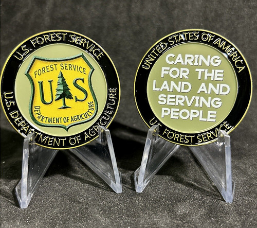 US FOREST SERVICE Challenge Coin🌲-DEPTARTMENT OF AGRICULTURE 1.75" with ...