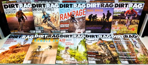 Lot of 10 Dirt Rag Magazines: Numbers 179 to 188 - covering 8/15/14 to ...