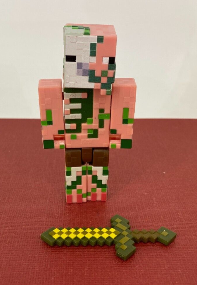 Disfraz De Hombre Cerdo Zombie De Minecraft Máscara De Fiesta Zombie