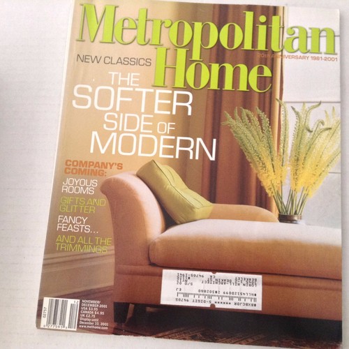 Metropolitan Home Magazine Softer Side Of Modern Nov/December 2001 ...