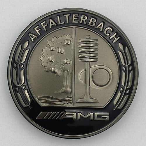 Genuine Mercedes-AMG Affalterbach 465 Dark Chrome Engine Hood Emblem ...