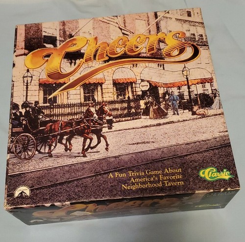 CHEERS TRIVIA BOARD GAME BY CLASSIC - 1992 - BOSTON, SAM & DIANE, CLIFF ...