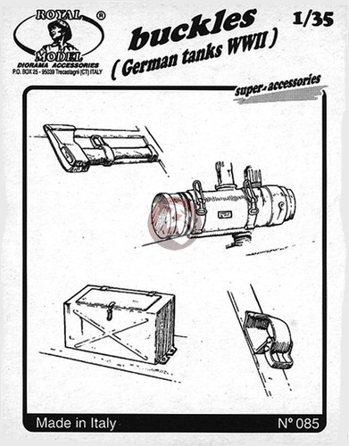 Royal Model 1/35 Buckles & Stoppers for German Tanks WWII No.1 [Photo ...