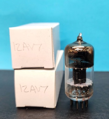 Lot of 2 12AV7 Vacuum Tubes Tested Mixed Brands RCA GE Etc. Loc. Stock ...