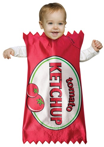 INFANT TOMATO KETCHUP PACKET FOOD CONDIMENT BUNTING COSTUME GC9035 ...