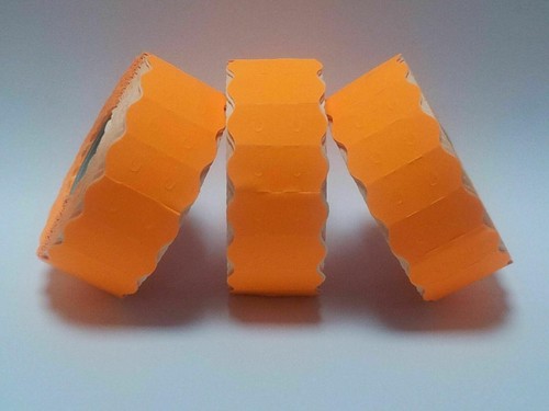 Price Gun Labels Fits Jolly JS14/JS16 24,000 FL. Orange Wavy 26mm x ...