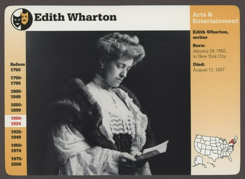 Edith Wharton Story of America History Card Arts Entertainment | eBay