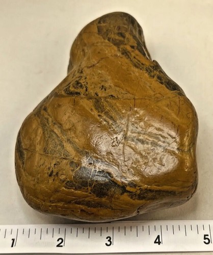 Yellow Jasper WYO Banded Iron Tiger Ironstone GENESIS Mormon Seer Stone ...