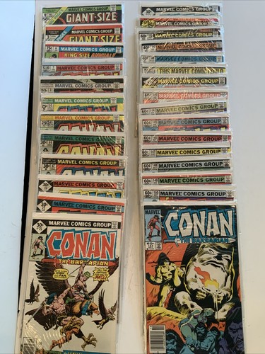 Conan the Barbarian Marvel Comics By Crom! Lot of 28 Comic Books | eBay