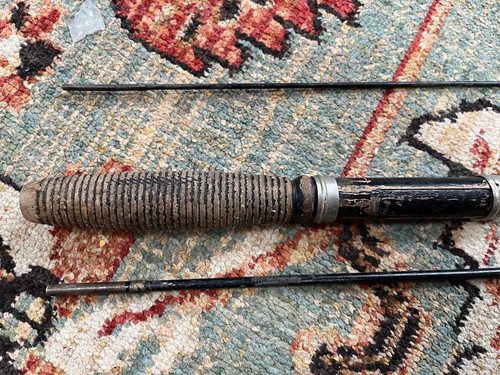 Antique Metal fishing rod (23007) | eBay