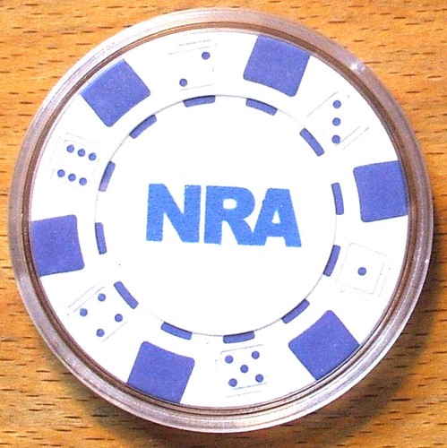 NRA - National Rifle Association Poker Chip Golf Ball Marker - White | eBay