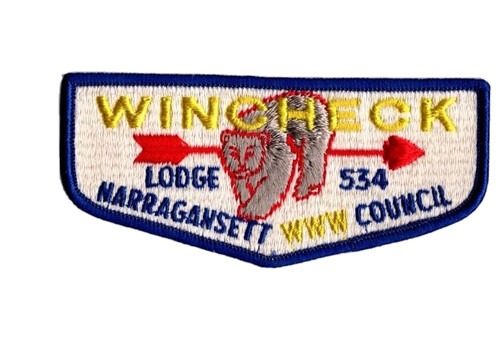 Wincheck Lodge 534 Narragansett Council, Rhode Island, S-1, First Flap ...