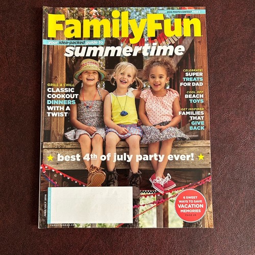 Disney Family Fun Summer & 4 Of July Magazine Issues June / July 2014 ...
