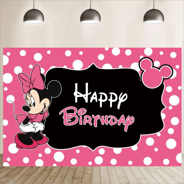 Minnie Mouse Happy Birthday Background