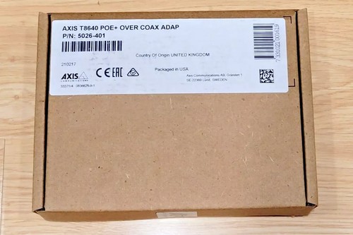 AXIS T8640 PoE+ Over Coax Adapter Kit ( T8641 + T8642 ) 168141311727| eBay