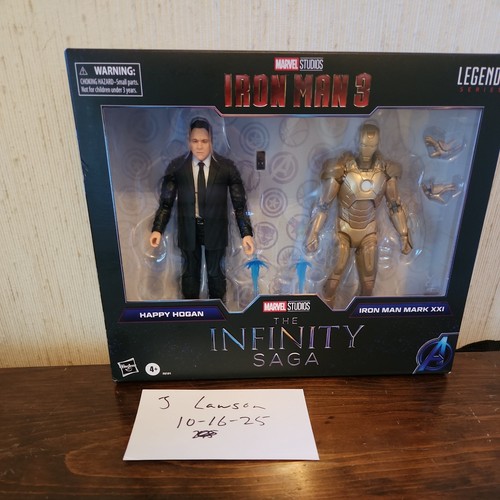 HAPPY HOGAN & IRON MAN MARK XXI Marvel Legends 2 pack 6" figures NEW 3 ...