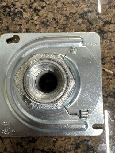 4" Square Swivel Fixture Hanger Cover 3/4" Hub, Square 1900 Electrical ...