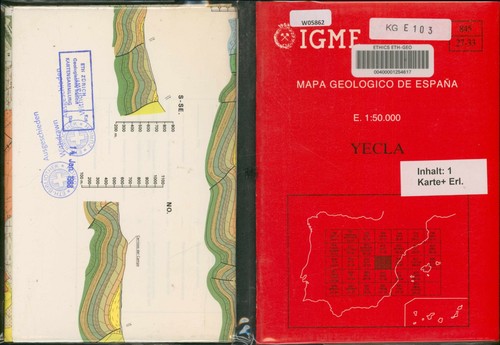 Mapa Geologico de Espana. No. 845. Part 27-33. YECLA. 1:50.000. (1 ...