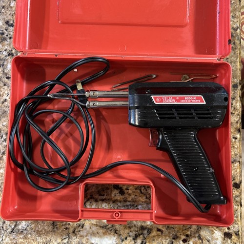 Weller 8200-N Soldering Gun Iron 100/140 Watts With Case & TIPS USA ...