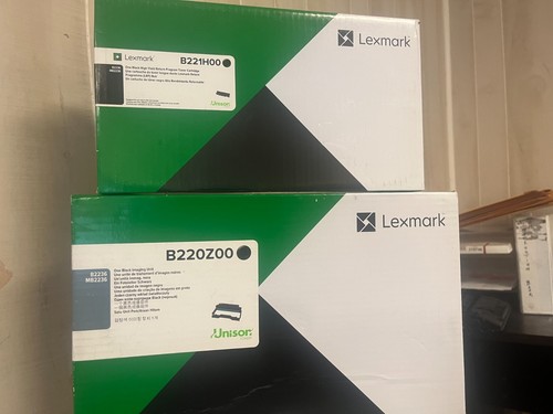 Lot of 2 - Lexmark B220Z00 Imaging Unit & Lexmark B221H00 HY Toner sealed boxes | eBay