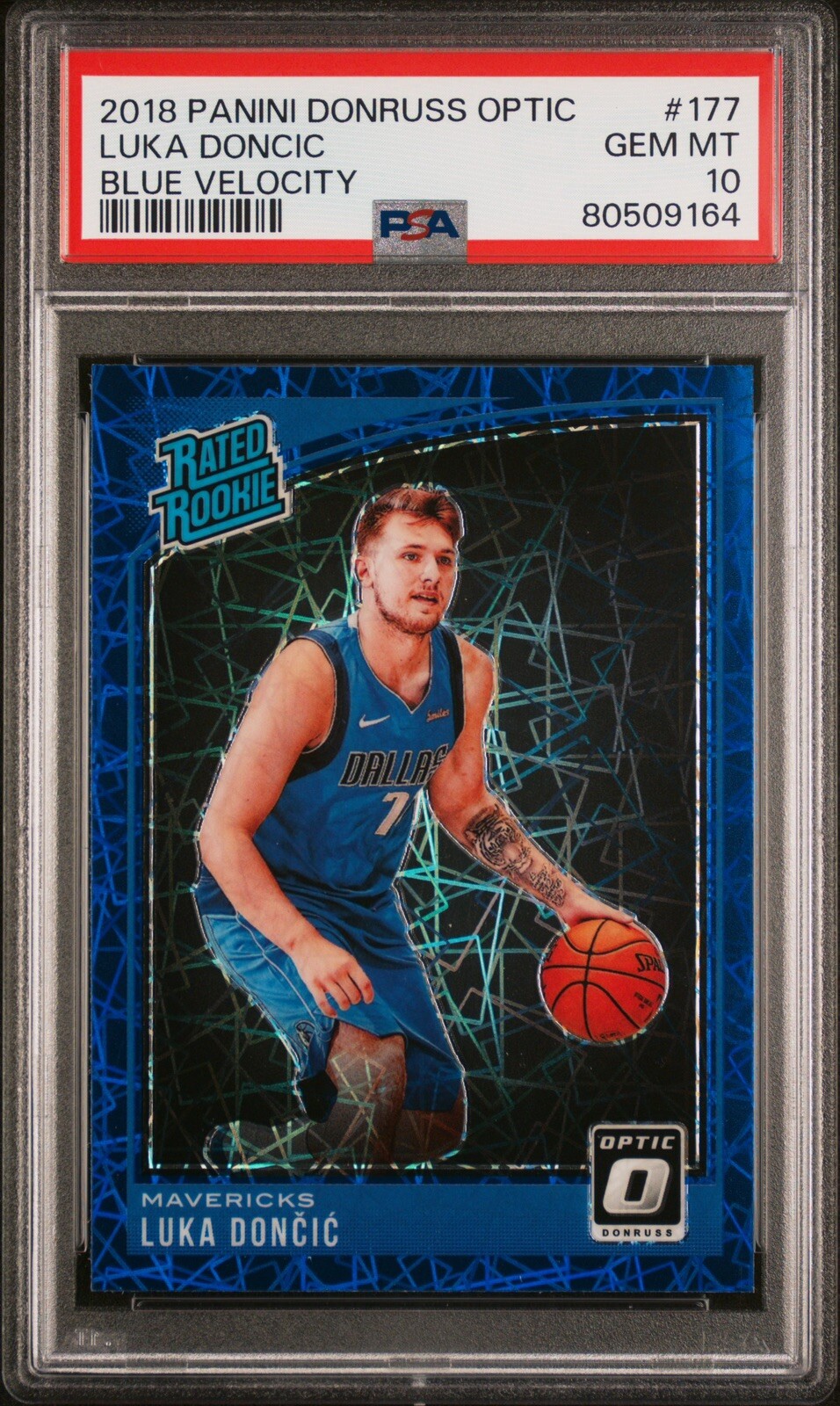 Luka Doncic 2018 Optic #177 Blue Velocity PSA 10 Price Guide - Sports ...