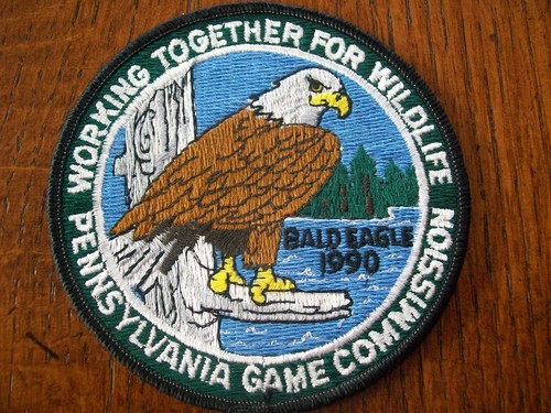 PENNSYLVANIA GAME COMMISSION WTFW 4" 1990 BALD EAGLE PATCH | eBay