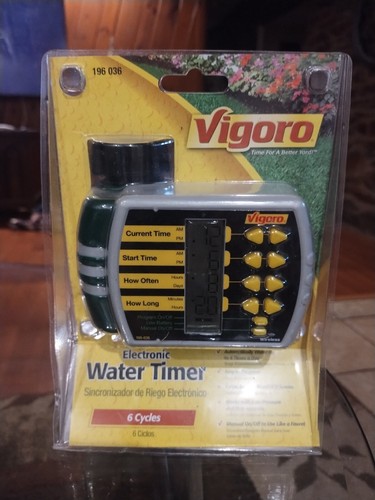Vigoro Electronic Water Timer Model 196-036 Takes 9v Battery for sale ...