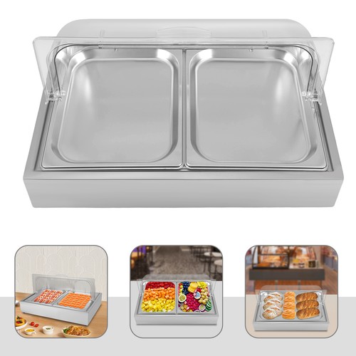 3L Food Serving Display Tray, Buffet Cold Serving Cooler Platter, Party ...