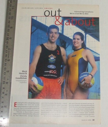 Christy Goodfellow MARK HEESE original ONE magazine clipping page PHOTO ...