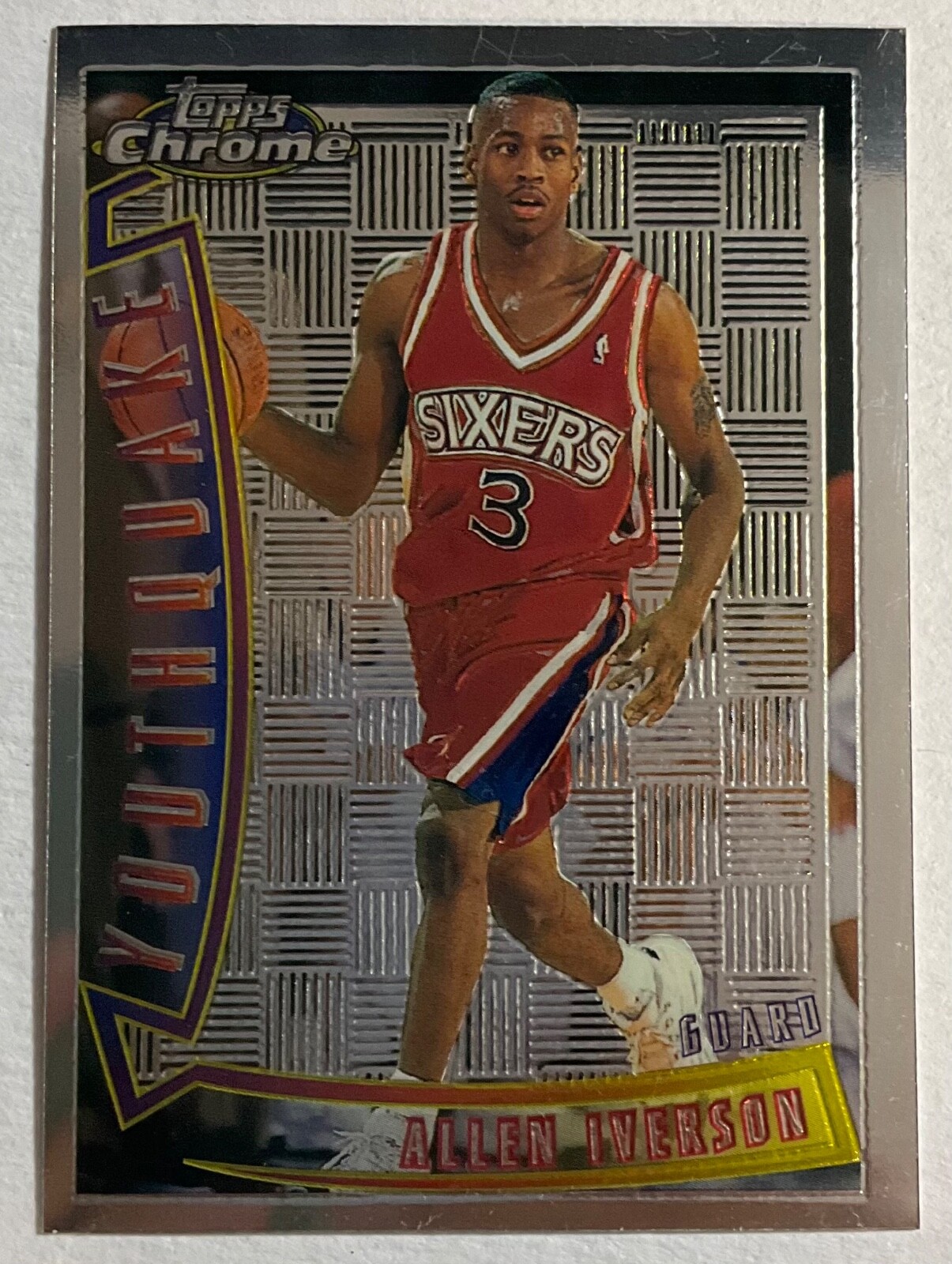 Allen Iverson 1996 Topps Chrome #YQ1 Youthquake RAW Price Guide ...