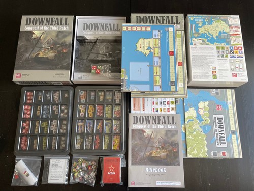 Downfall: Conquest of the Third Reich + Mounted Maps + 2 Counter Trays, unplayed | eBay