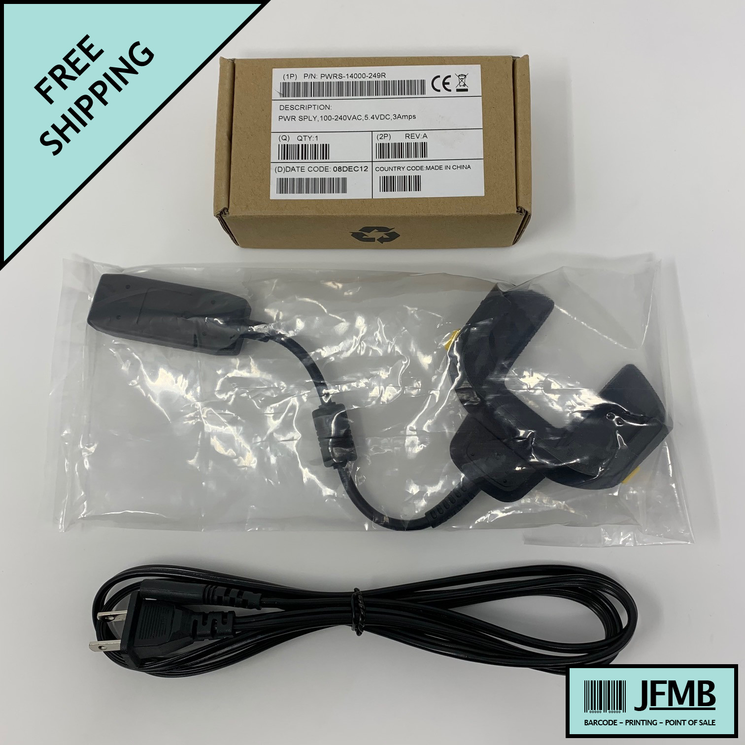 Zebra MC3300 SAC-MC33-4SCHG-01 4-Slot Battery Charger w/ Power Supply ...