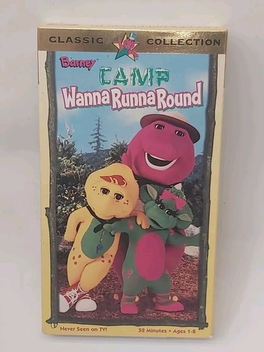 Barney's Barney Camp WannaRunnaRound Classic Collection VHS 1997 Rare ...