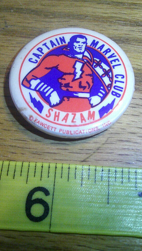 vintage Captain Marvel Club pinback button 1 1/4 inches shazam | eBay